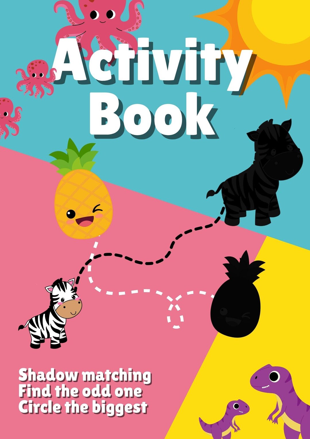 Toddler Activity Book: Shadow Matching, Size Sorting (printable PDF) - Etsy