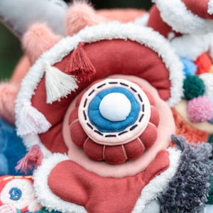 Red Dragon Hat With Scarf - Etsy