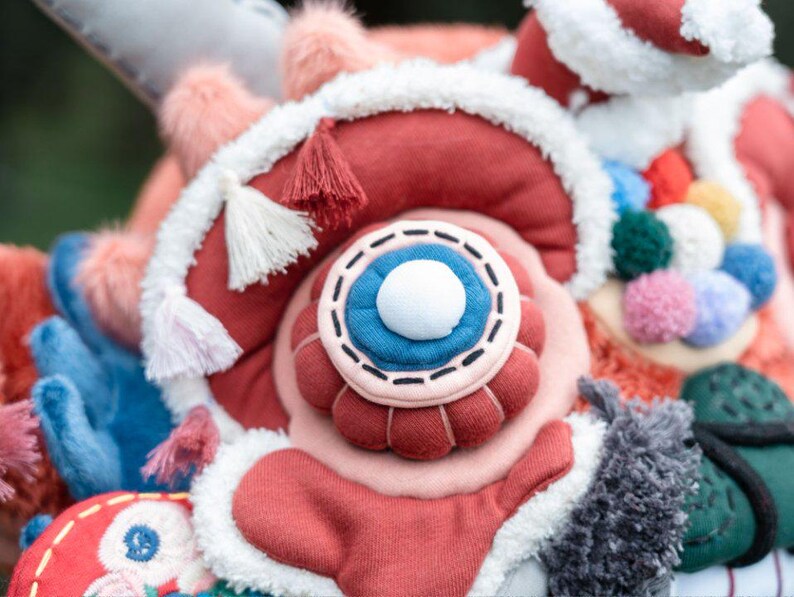 Red Dragon Hat With Scarf - Etsy