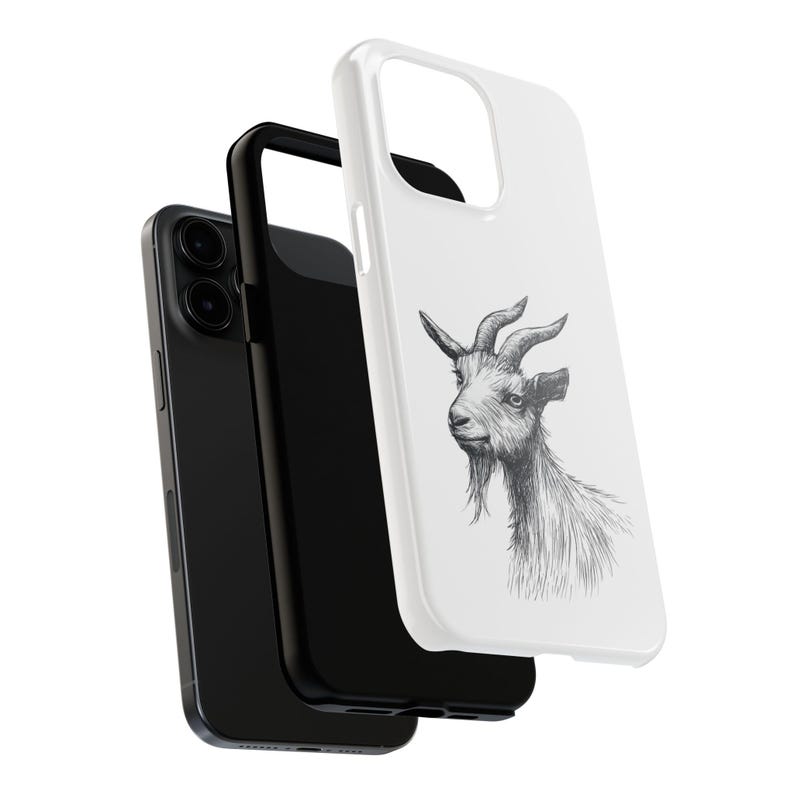 Goat Line Art Tough Phone Case, Protective Phone, Animal Lover Gift ...