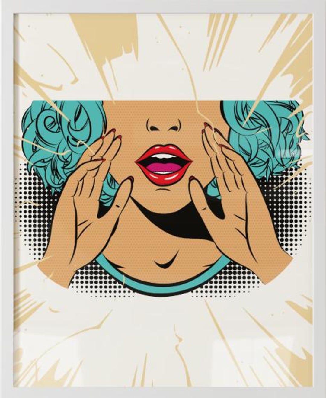 Comic Book Art, Pop-art, Speaking Woman, Comic Girl, Simplistic Wall ...