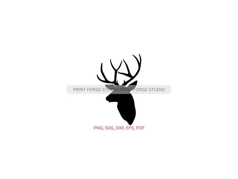 Buck Mount Digital File | Svg, Png, Dxf, Eps, Pdf | Vector Graphic Cut ...