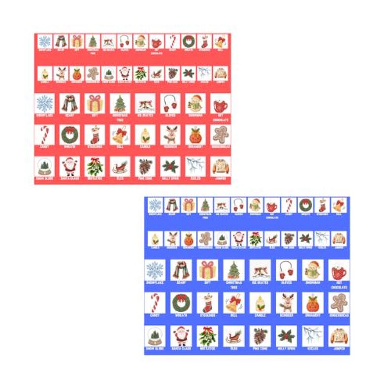 Guess Who Character Sheets Christmas Winter Edition, Guess Who Game ...