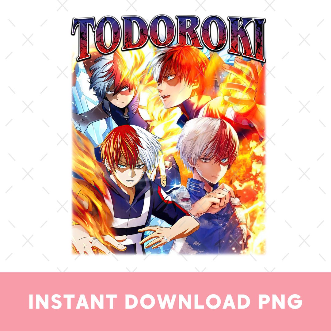 Todoroki My Hero Academia PNG, High-res Digital Download, Anime Art ...