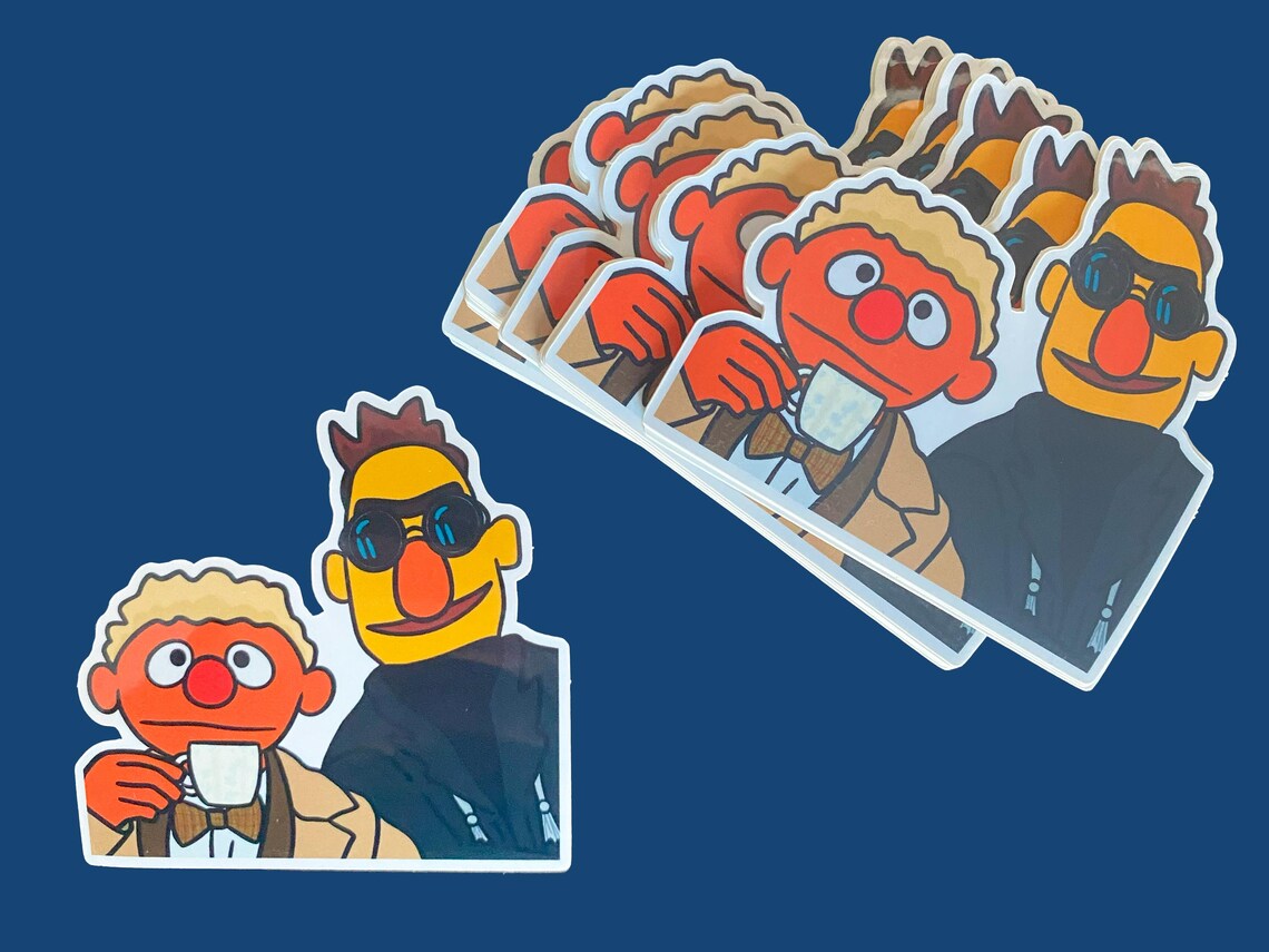 Ineffable Bert & Ernie Stickers - Etsy
