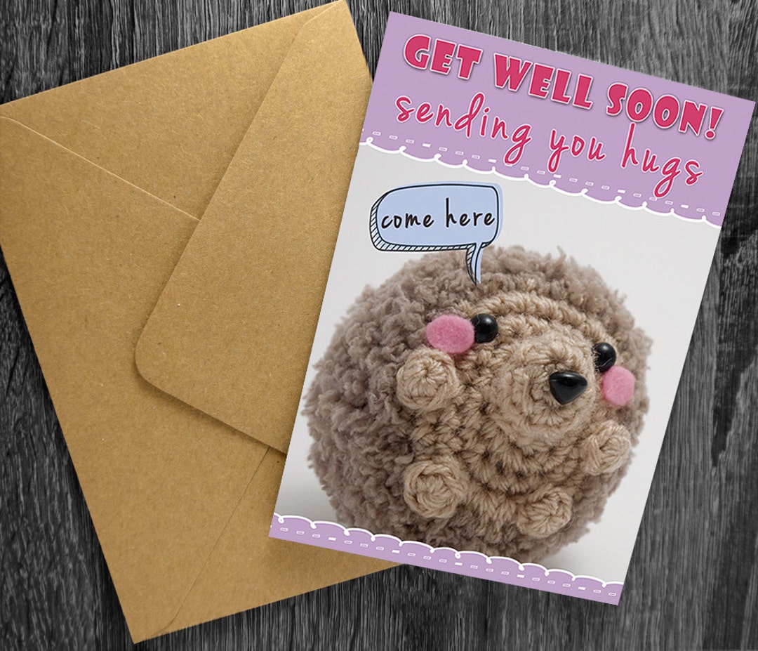 Get Well Soon Greeting Card, Friendship Card, BFF Card, Motivational ...