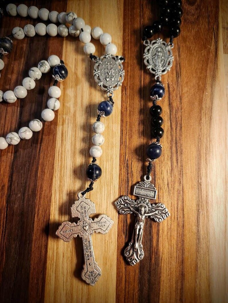 Custom Couples Rosary Set - Etsy