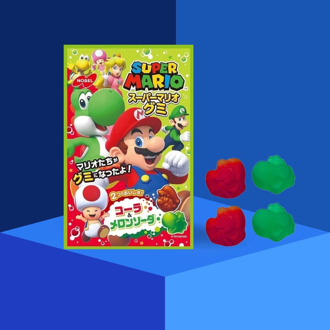Super Mario Nobel Seika Cola & Melon Soda Gummies 50g - Etsy