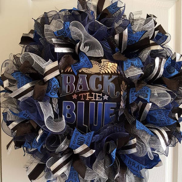 Police Wreath - Etsy
