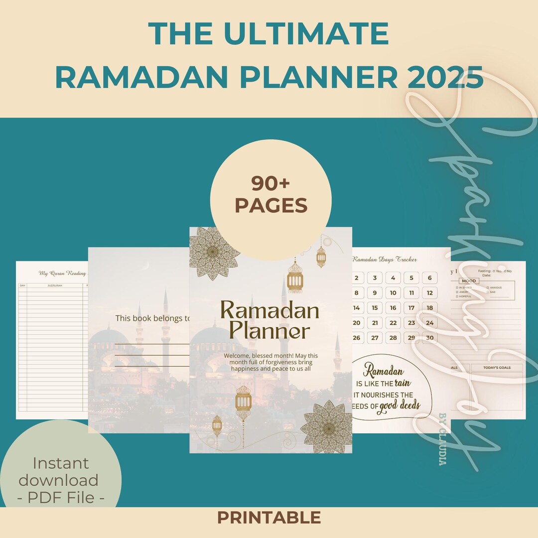 Buy Ramadan Planner 2025 Ramadan Calendar Ramadan Journal Islamic ...