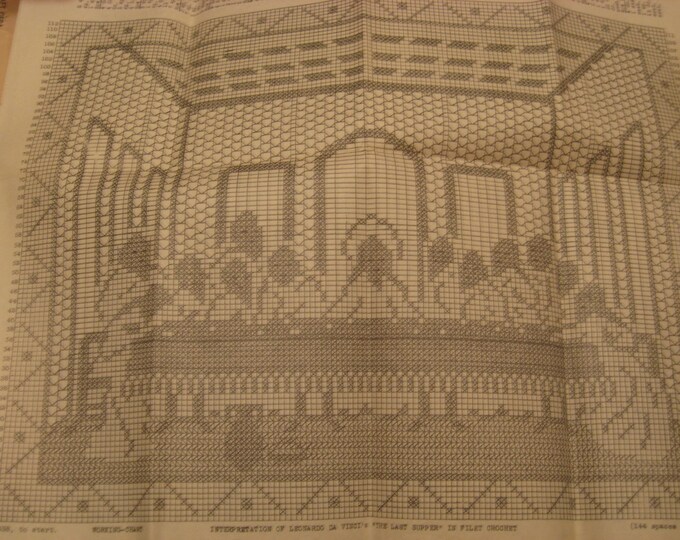 The Last Supper Filet Crochet Pattern - Etsy