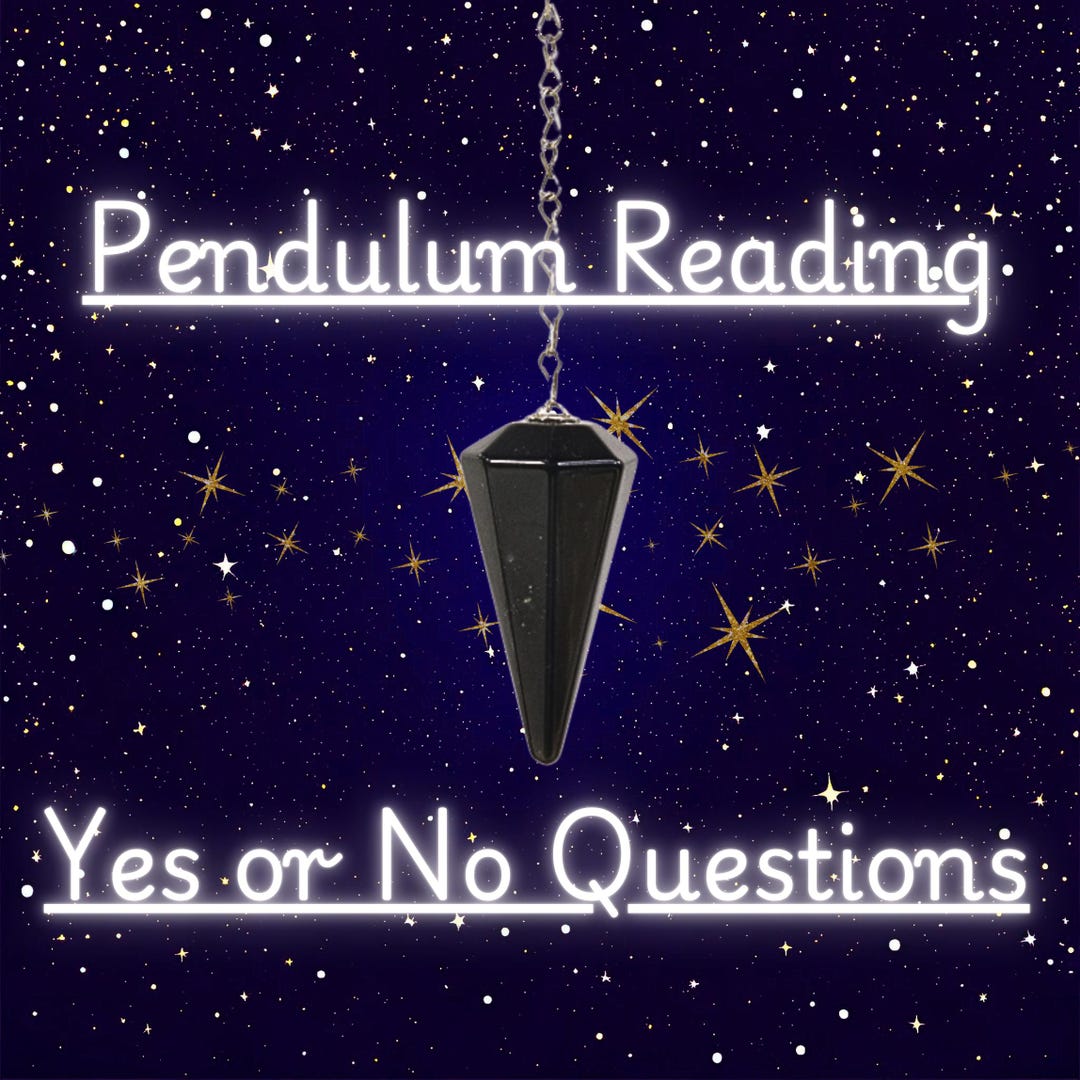 Yes or No Question Pendulum Reading, One Question, Clairvoyant, Pendulum Divination, Psychic ...