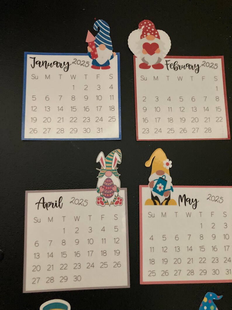2025 Gnome Desk Calendar - Etsy