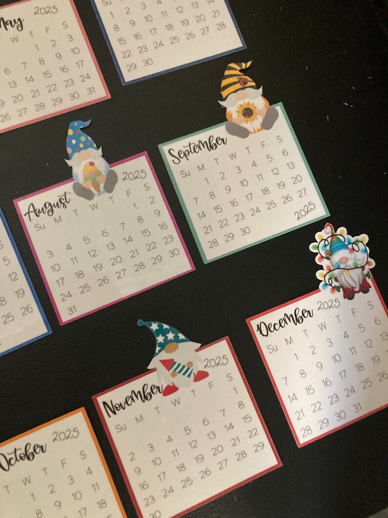 2025 Gnome Desk Calendar - Etsy