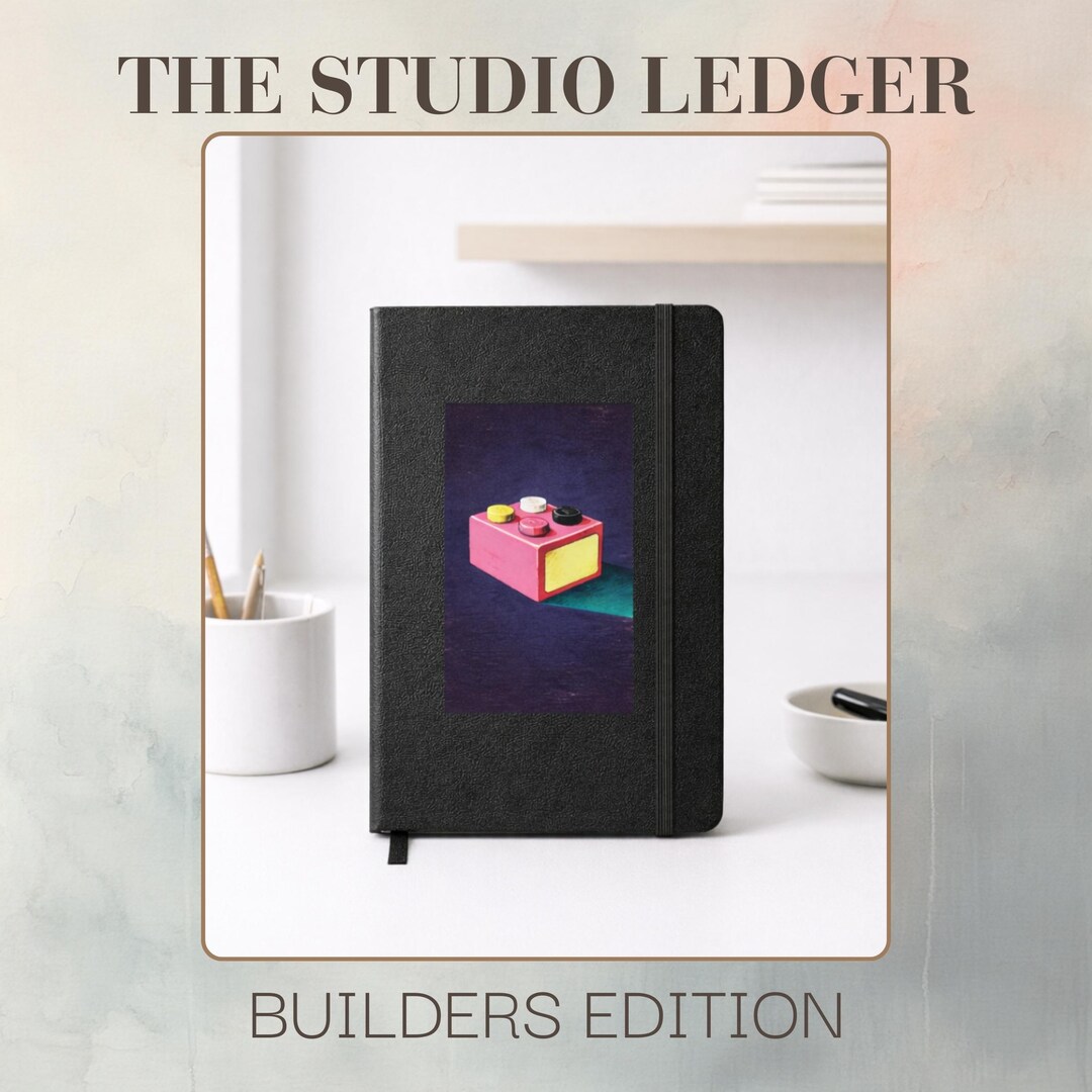 Pink Pop Art Building Block Journal | Bold Magenta Studio Notebook ...