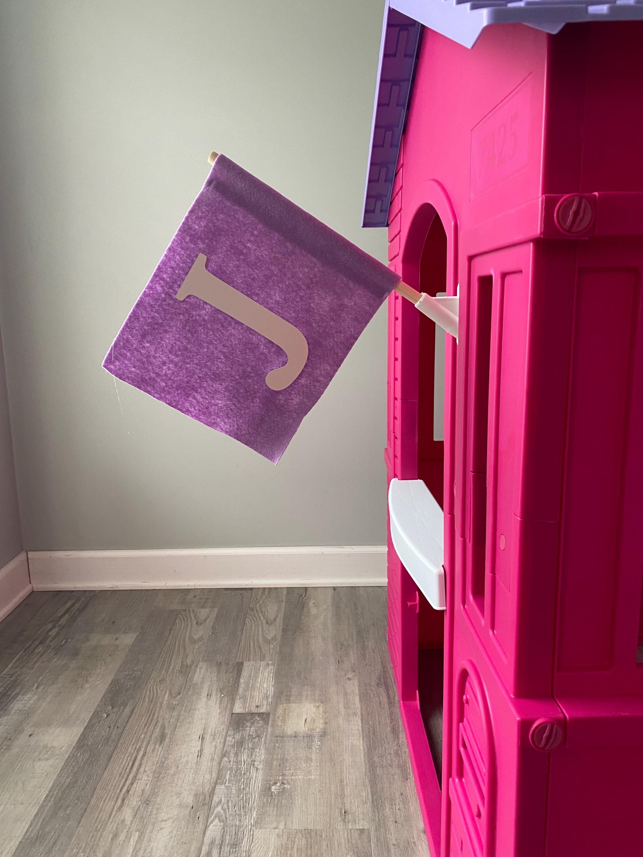 Playhouse Flag, Pretend Playhouse Flag Holder, Flag, Toy House Flag - Etsy