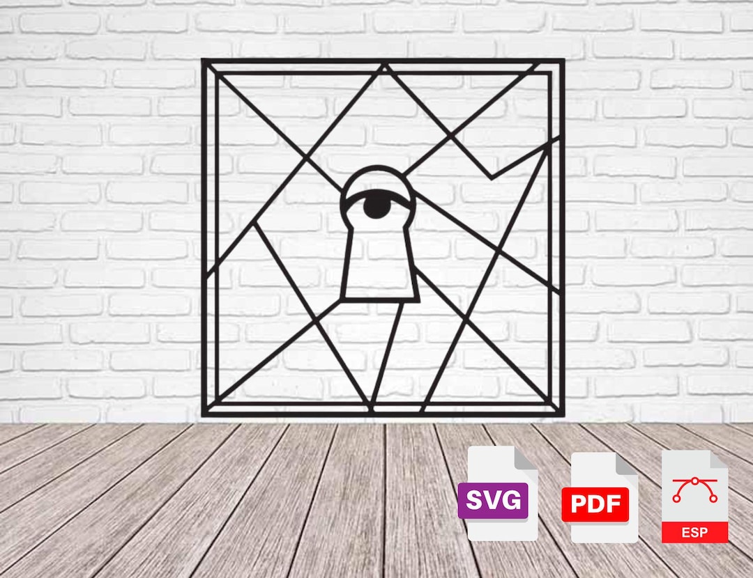 Keyhole - Wall Art Laser Cut Files DXF SVG, CNC Router File for Wood ...