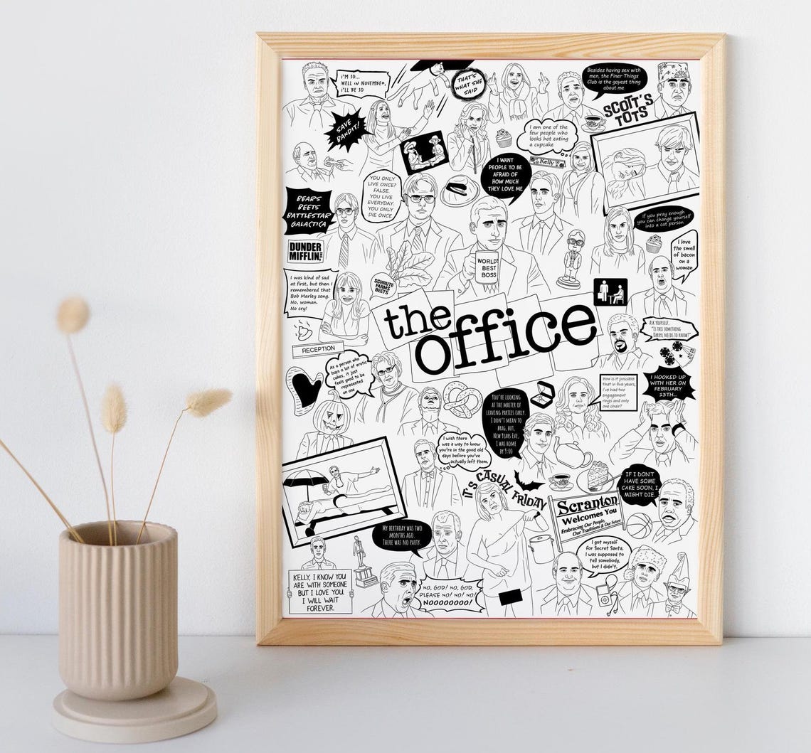 The Office TV Show Poster|the Office Funny Moments Quotes Characters ...