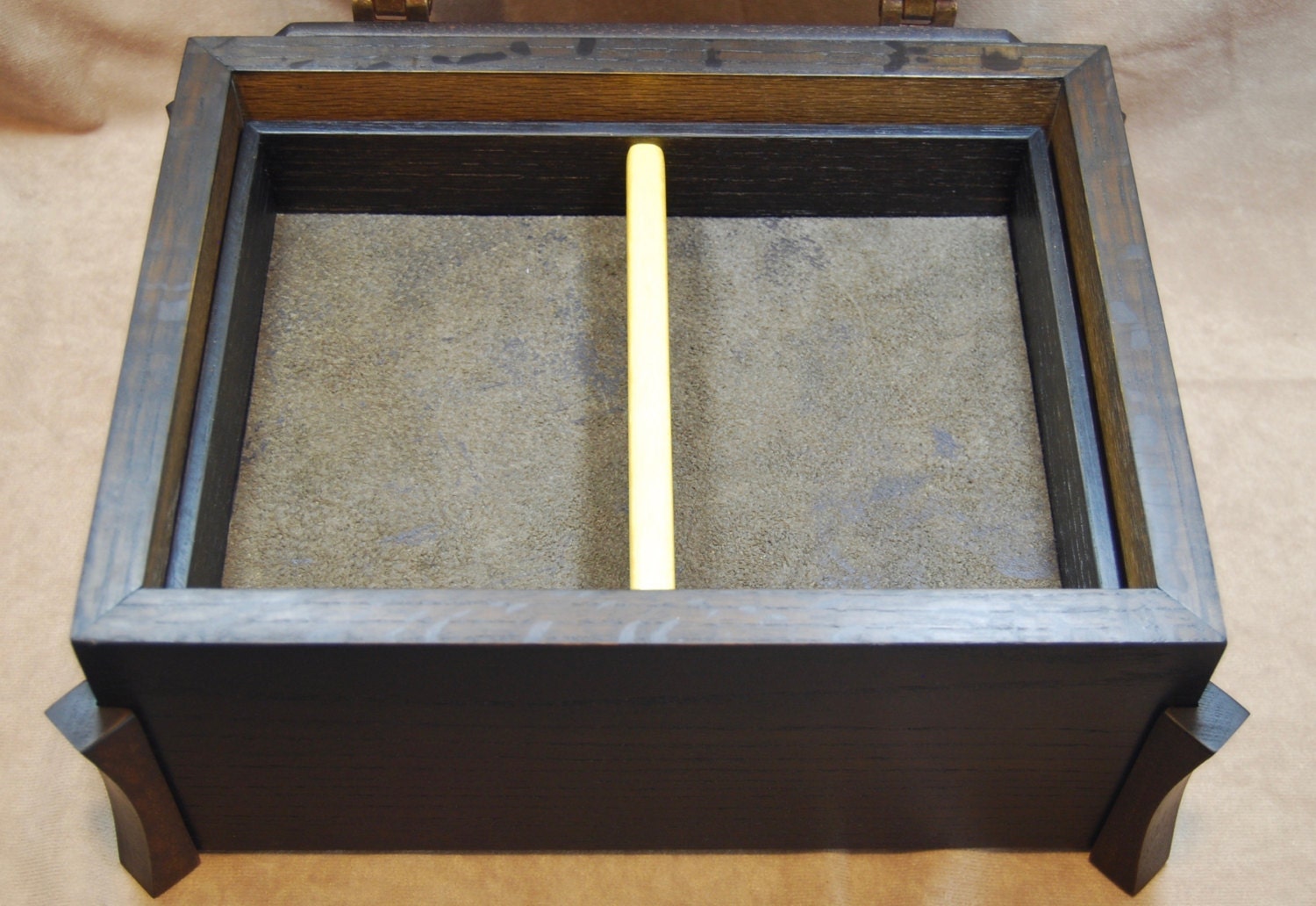 Large Ebonized Oak and Yellow Heart Box With Hand-carved Triquetra - Etsy