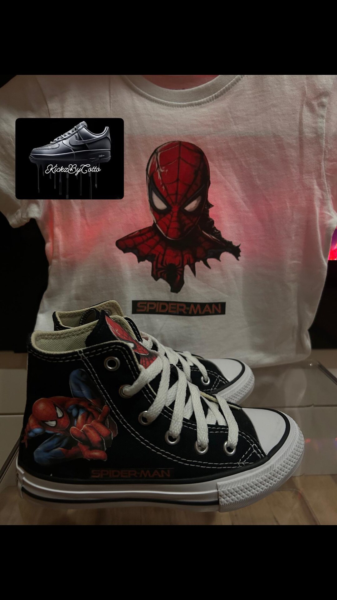Spider-man Costume Converse - Etsy