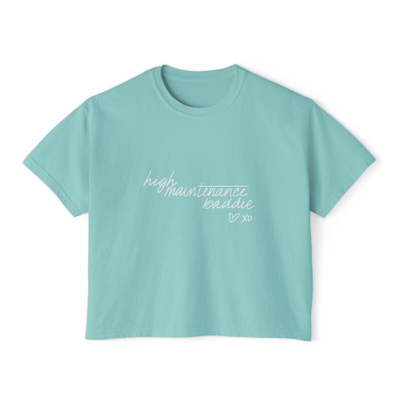 High Maintenance Baddie Handwriting Women's Boxy Tee, T-shirt, Blouse ...
