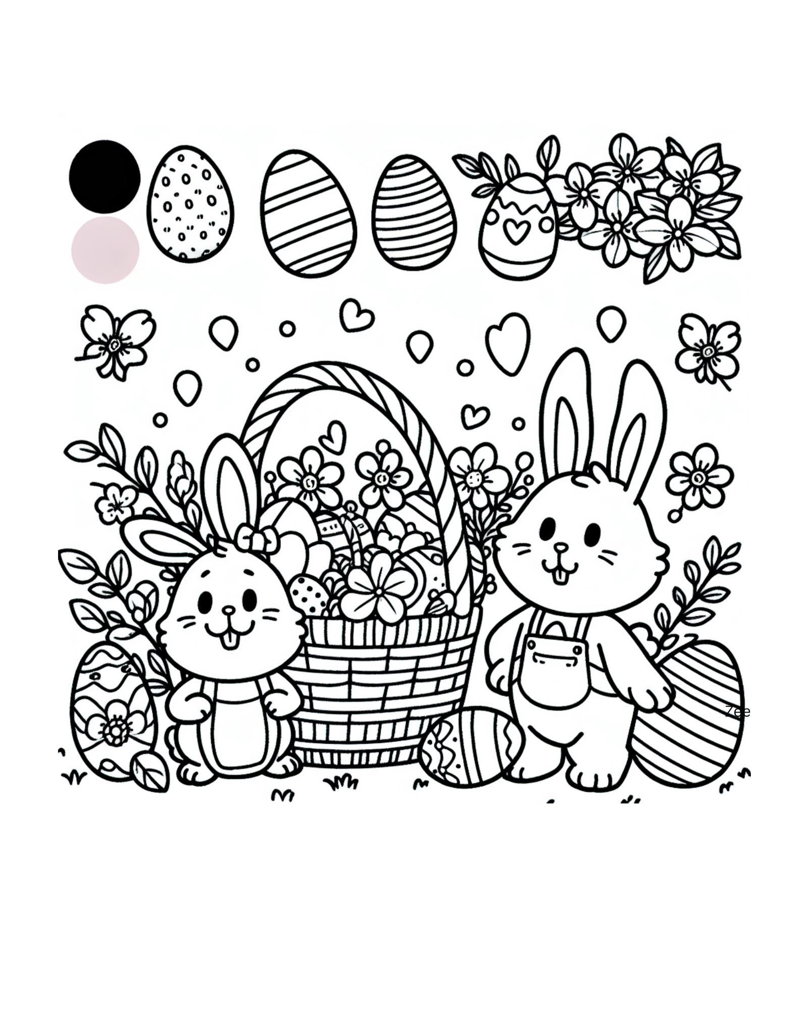 Easter Coloring Pages Fun - Festive Printable Activity for Kids ...