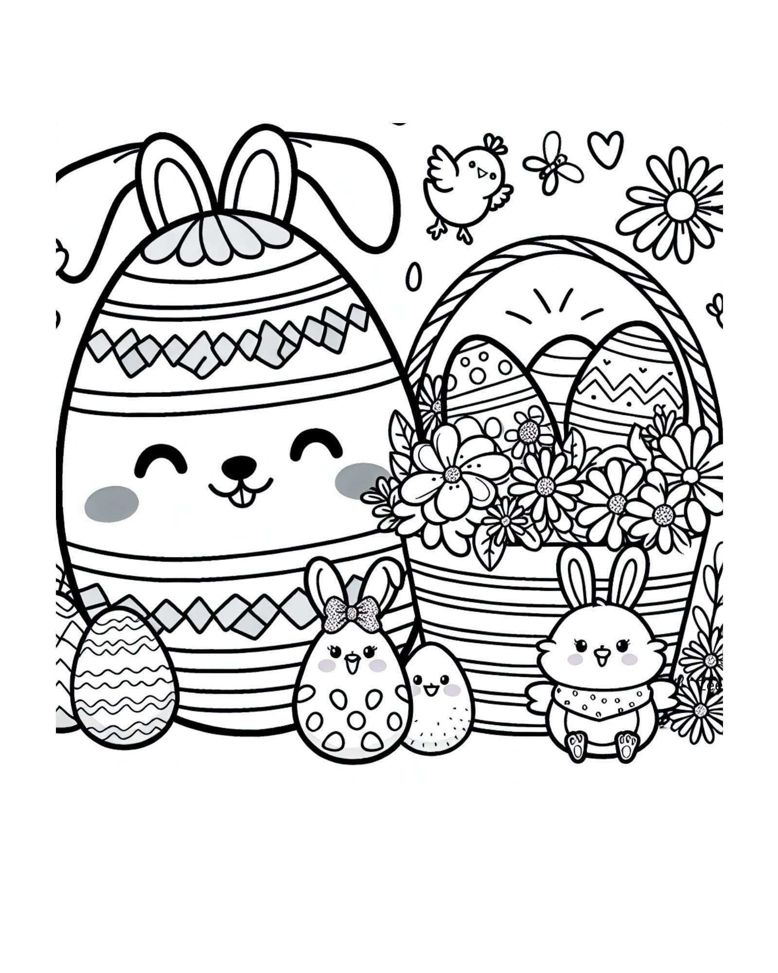 Easter Coloring Pages Fun - Festive Printable Activity for Kids ...