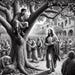 Bible Story Coloring Pages: Zacchaeus the Tax Collector and Jesus - Etsy