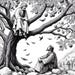 Bible Story Coloring Pages: Zacchaeus the Tax Collector and Jesus - Etsy