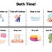 Bath Time Routine Visual Schedule I Routine Guide I Home Routine Visual ...