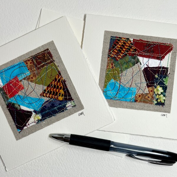 Abstract Textile Art - Etsy