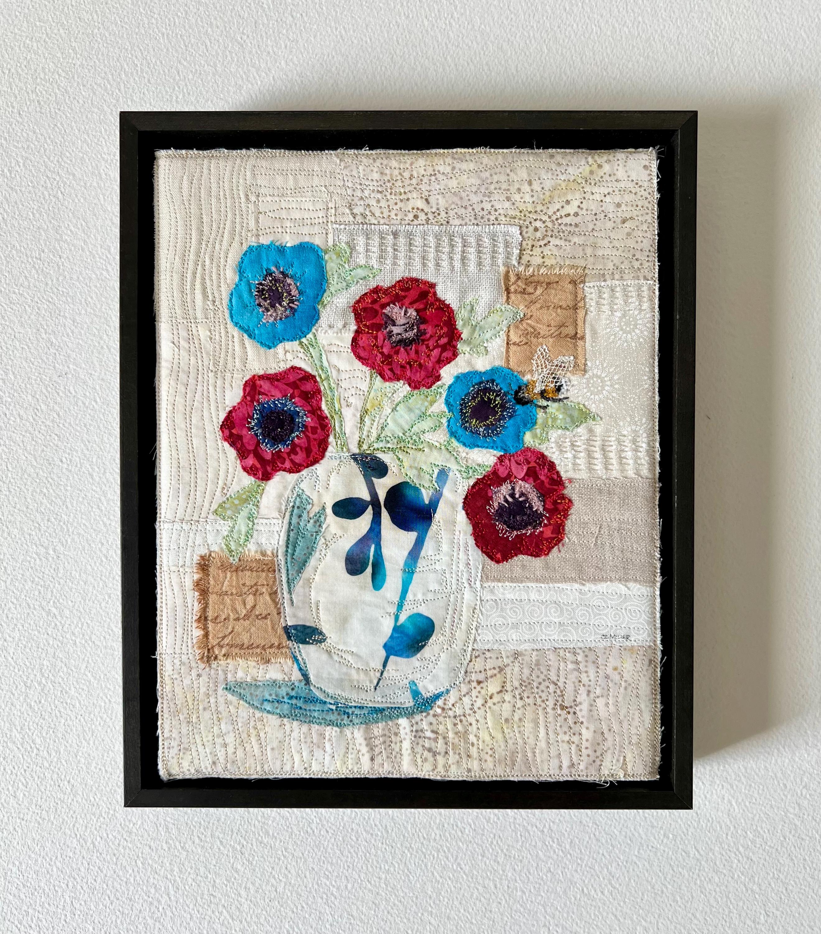 Bees Delight Original Framed Textile Art - Etsy