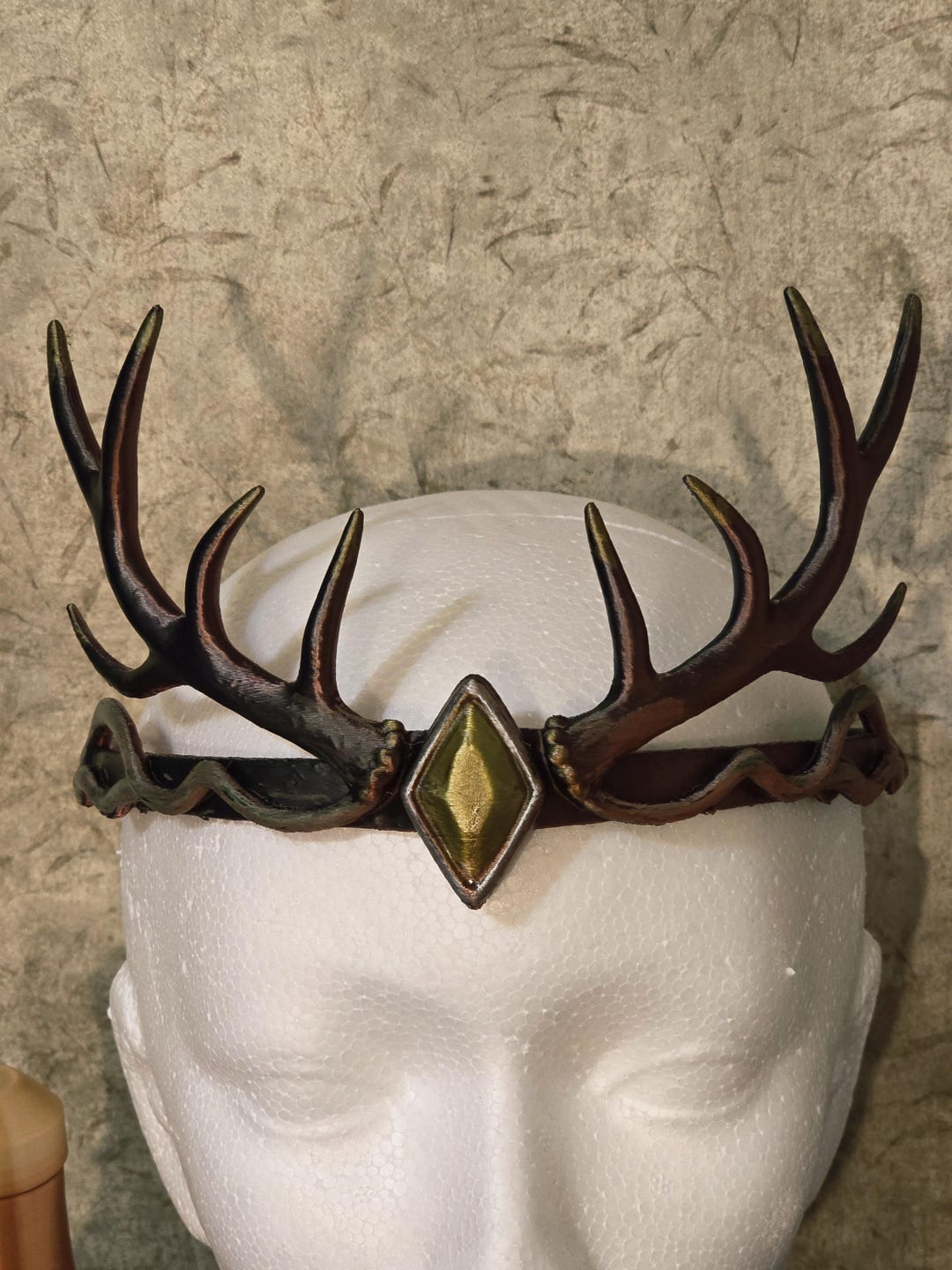 Druid Antler Circlet | Forest Fae Crown | Stag Horn Headdress | Elven ...