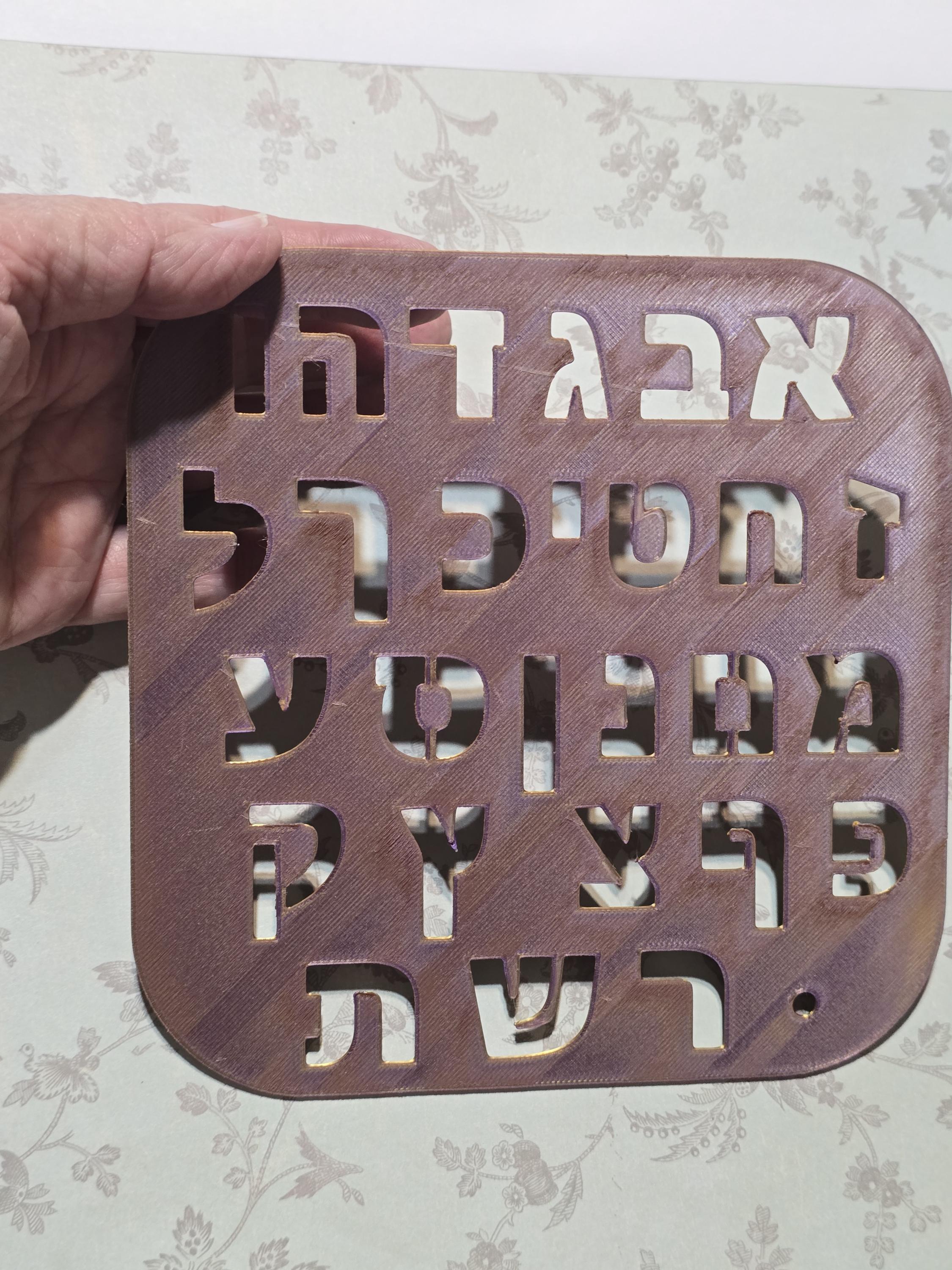 Hebrew Alphabet Stencil | Aleph Bet Template for Journaling & Crafts ...
