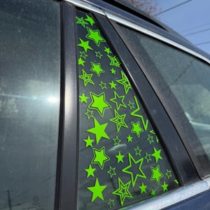 Y2K Starry Night Car Side Window Decals (set of 2) – Vinyl Car Window ...