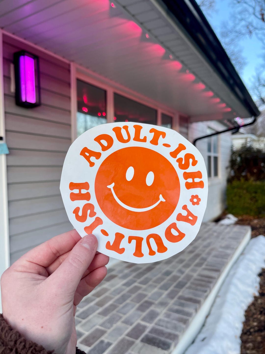 Adult-ish Bumper Sticker | Funny Car Decal | Adulting is Hard Sticker ...