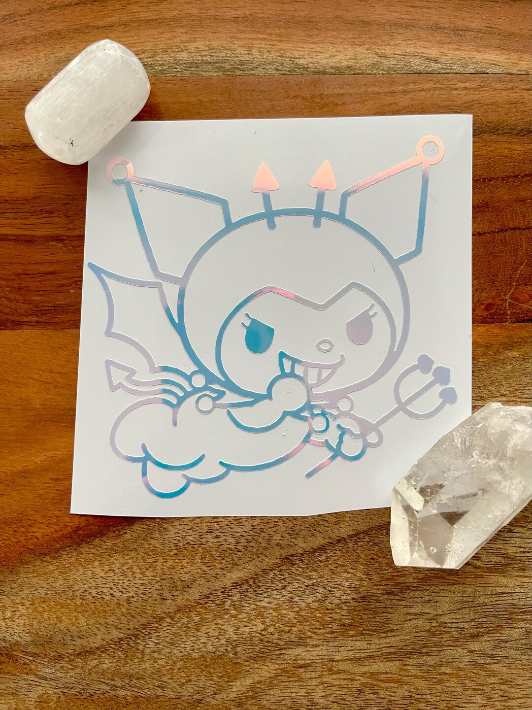 Kuromi Car Decal Sticker | Goth Grunge Emo Alternative Bumper Sticker ...