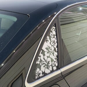 Hibiscus Floral Car Window Decal – Tropical Vinyl Sticker for Side ...