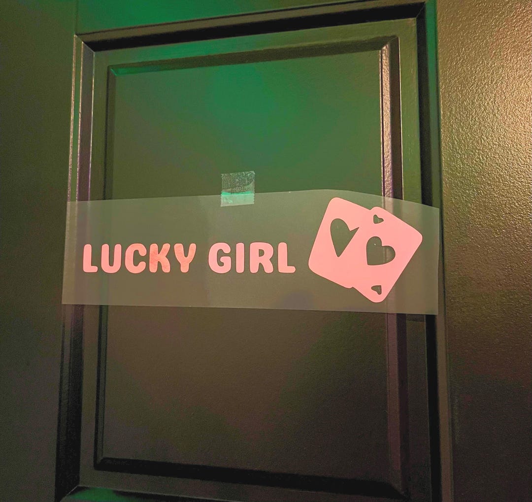 Lucky Girl Decal | Girl Pop Car Sticker | Girly Car Decal | Girly Car ...