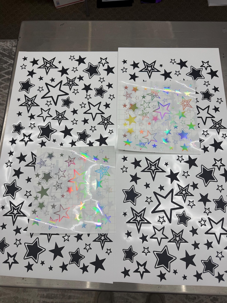Y2K Starry Night Car Side Window Decals (set of 2) – Vinyl Car Window ...