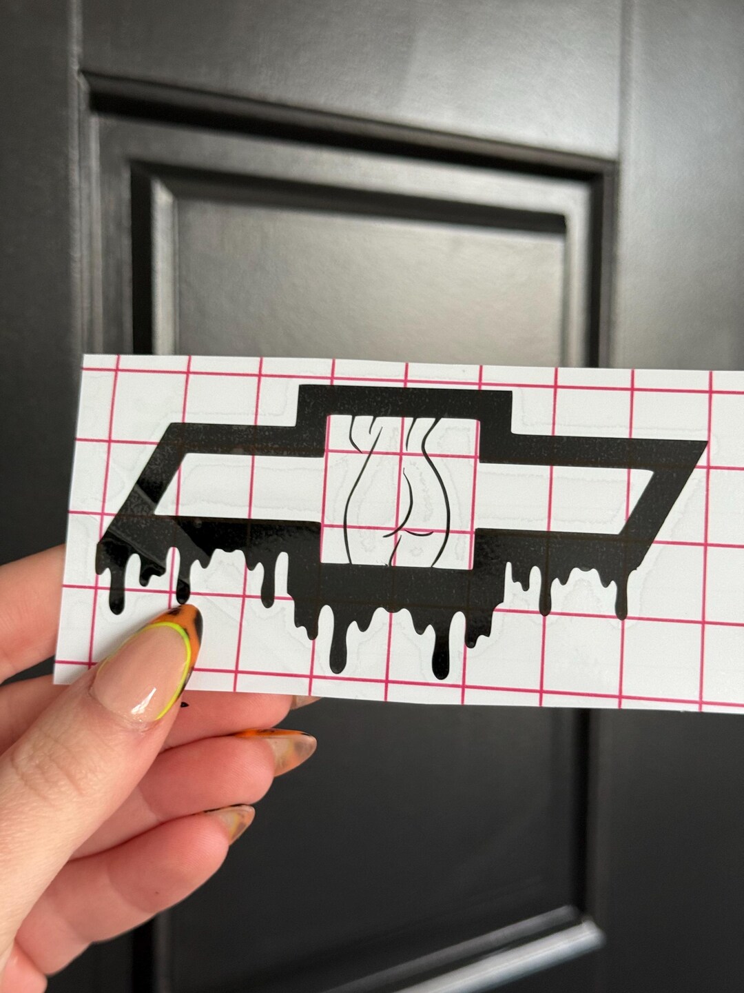 Chevy Drip Booty Decal – Funny Gloss Black Vinyl Car Sticker | Chevy ...