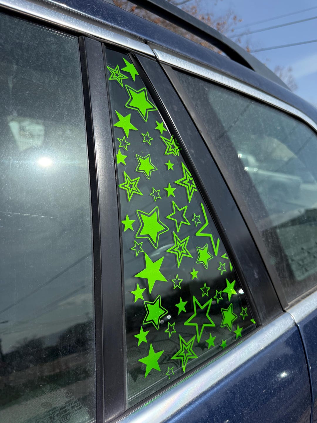 Y2K Starry Night Car Side Window Decals (set of 2) – Vinyl Car Window ...
