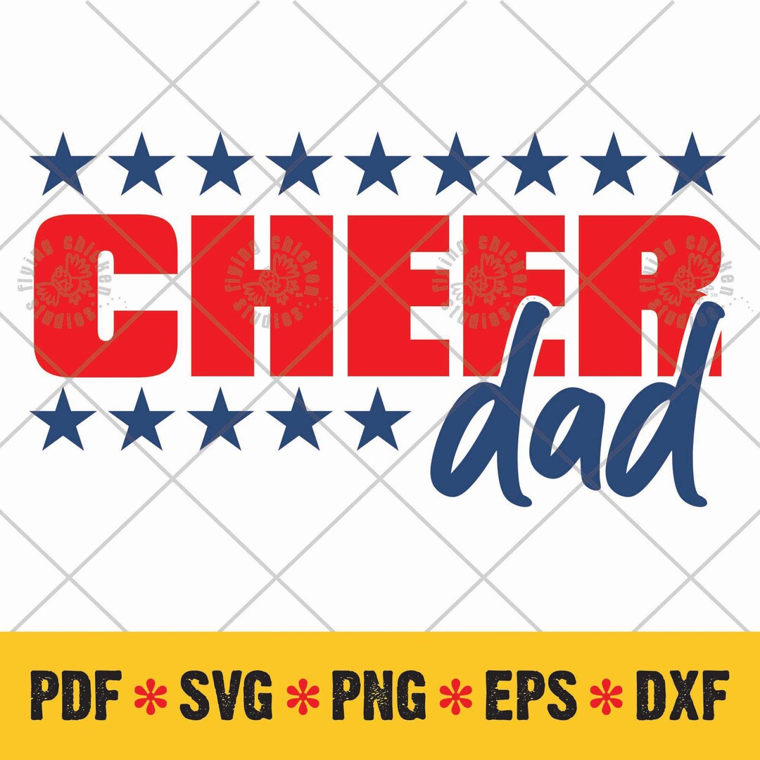 Cheer Dad SVG, Cheer, Png, Eps, Pdf, Dxf, Cheerleading, Gift, Cheer ...
