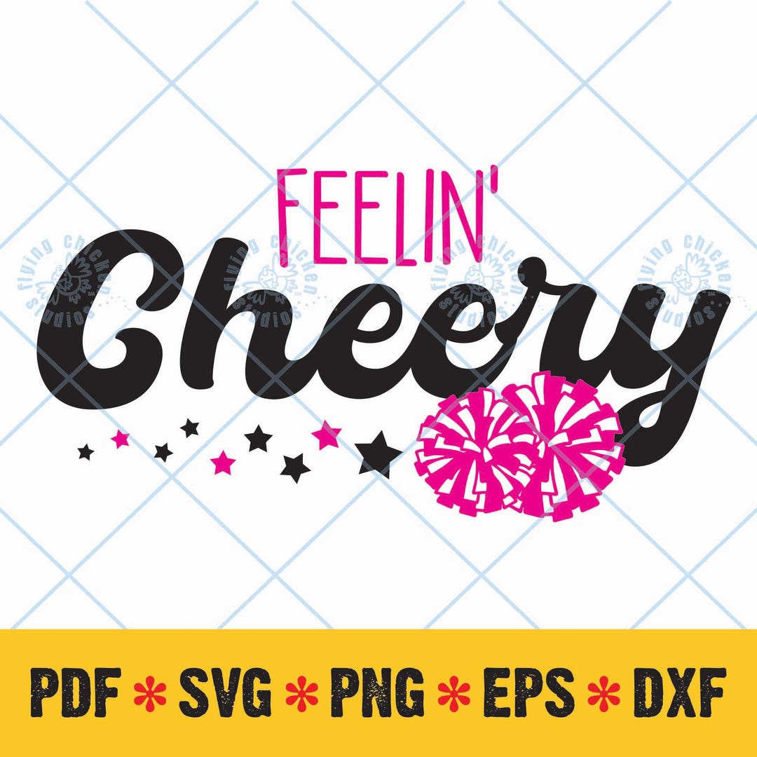 Cheer SVG, Cheer, Png, Eps, Pdf, Dxf, Cheerleading, Pom Pom, Cheer ...