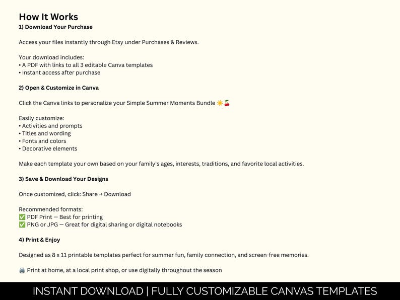 Summer Activities Bundle: Bucket List, Activity Guide, Screen-free ...