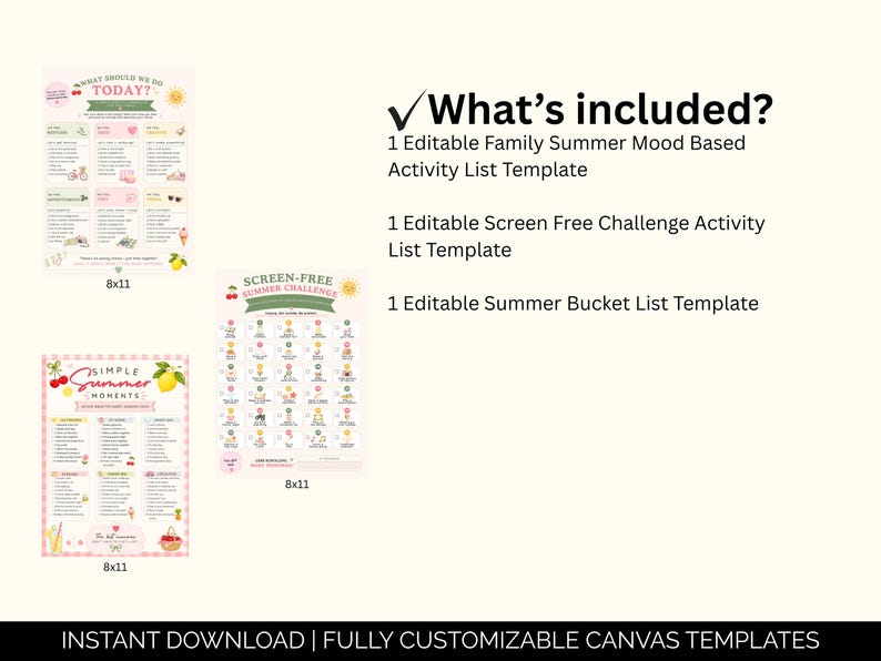 Summer Activities Bundle: Bucket List, Activity Guide, Screen-free ...