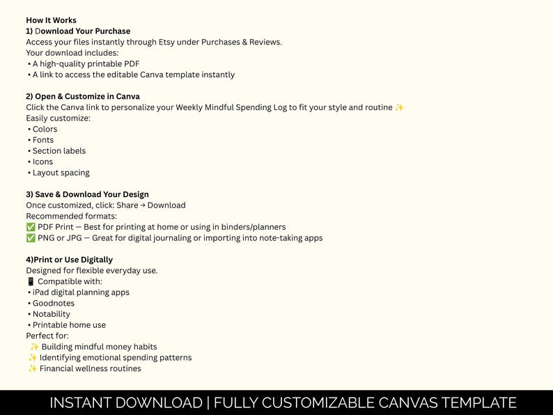 Weekly Financial Reset Printable Digital Planner Financial Wellness ...