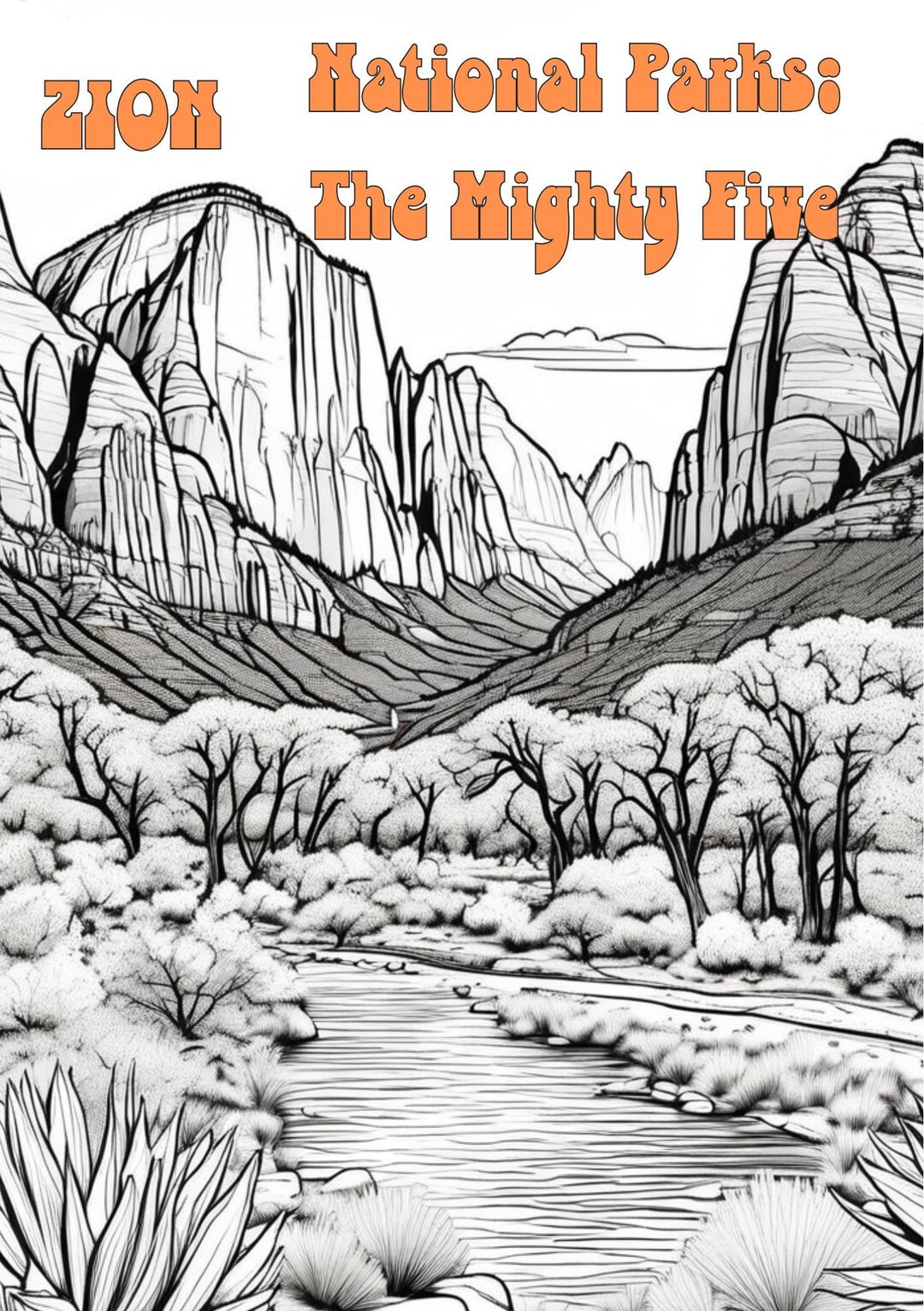 Mighty Five Masterpieces: Advanced Coloring Book of Utah's Iconic ...