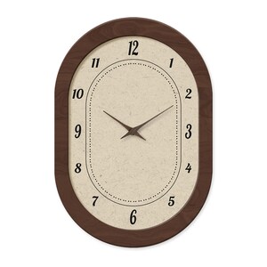Retro Style Oval Wall Clock. Modern Wall Clock, Decorative Wall Clock ...