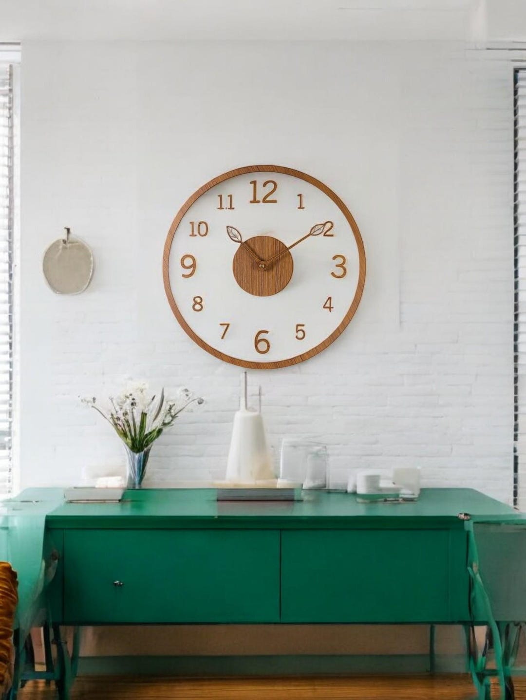 Wooden Transparent Modern Wall Clock. Unique Wall Clock, Wooden Wall ...
